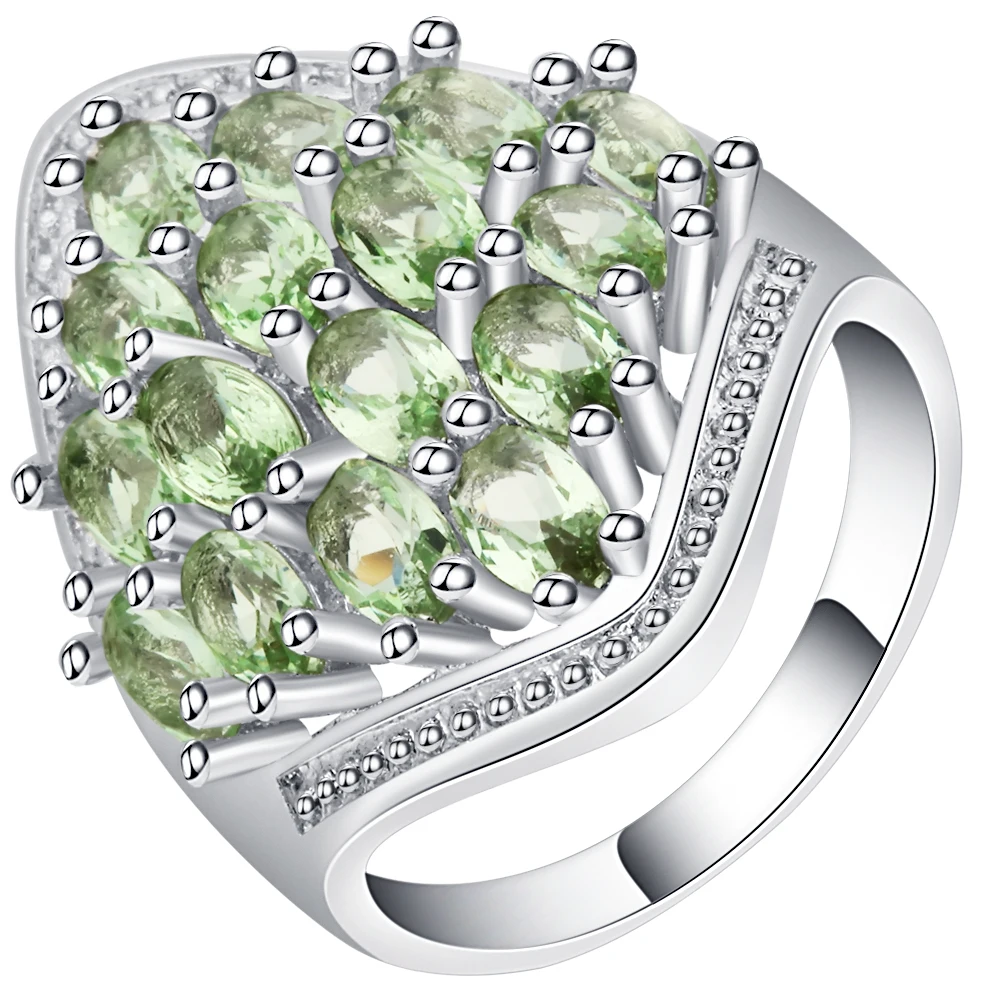 Retro Micro Pave Zircon Stone Round Rings Design Silver Color Amazing ...