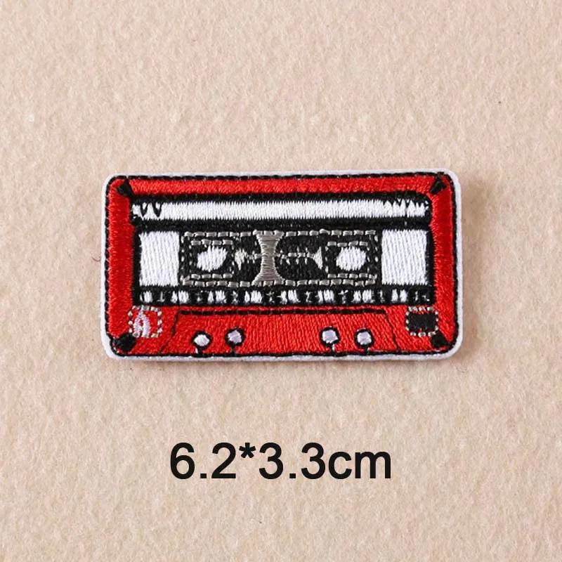Iron Patch Radio | Clothes Patch | Tape - Red Iron Patch Clothes ...