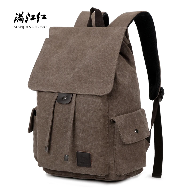Vintage Men's Canvas Travel Backpack School Bags Large Capacity Male ...
