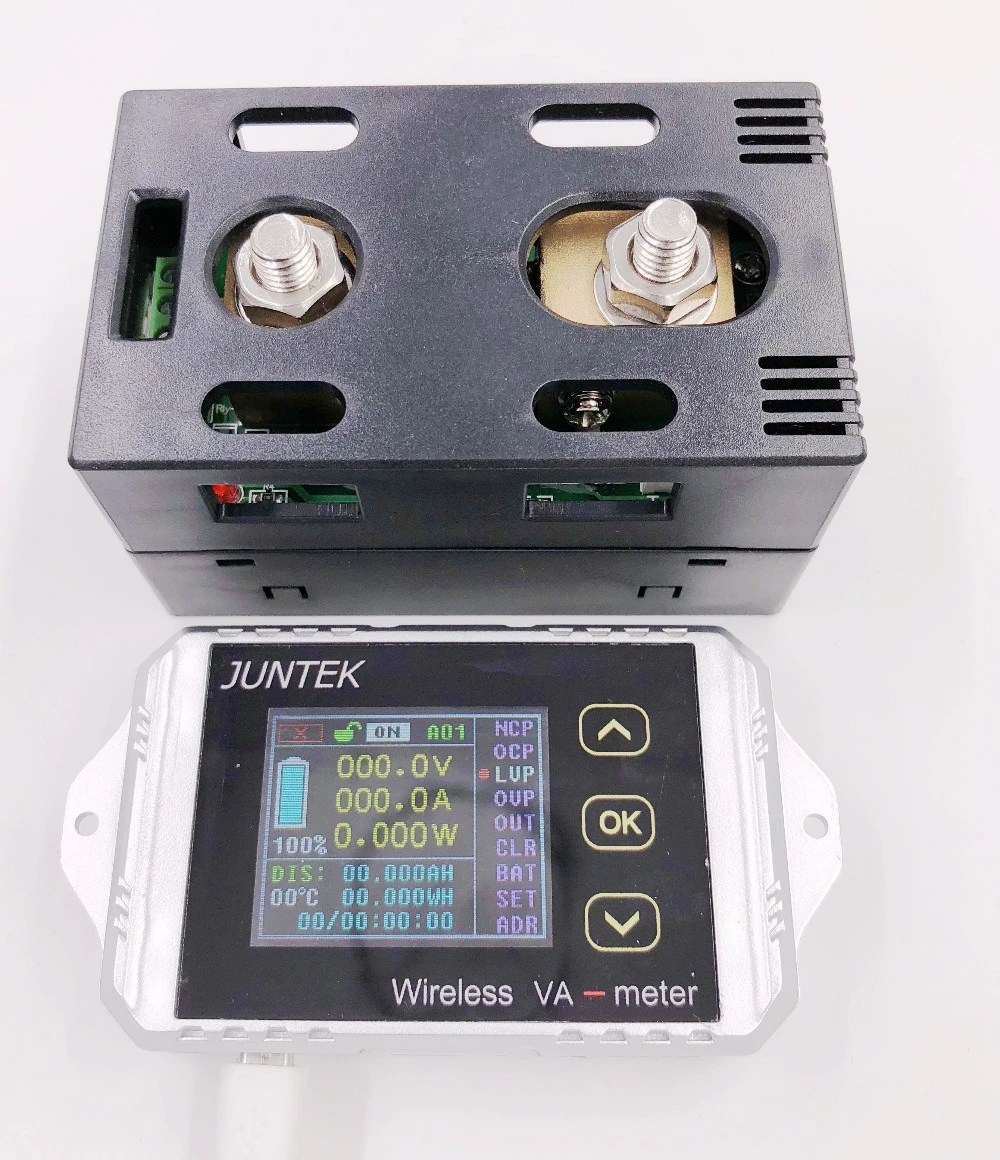 Dc 120v 100a Combo Meter Wireless Voltage Current Kwh Watt Meter ...