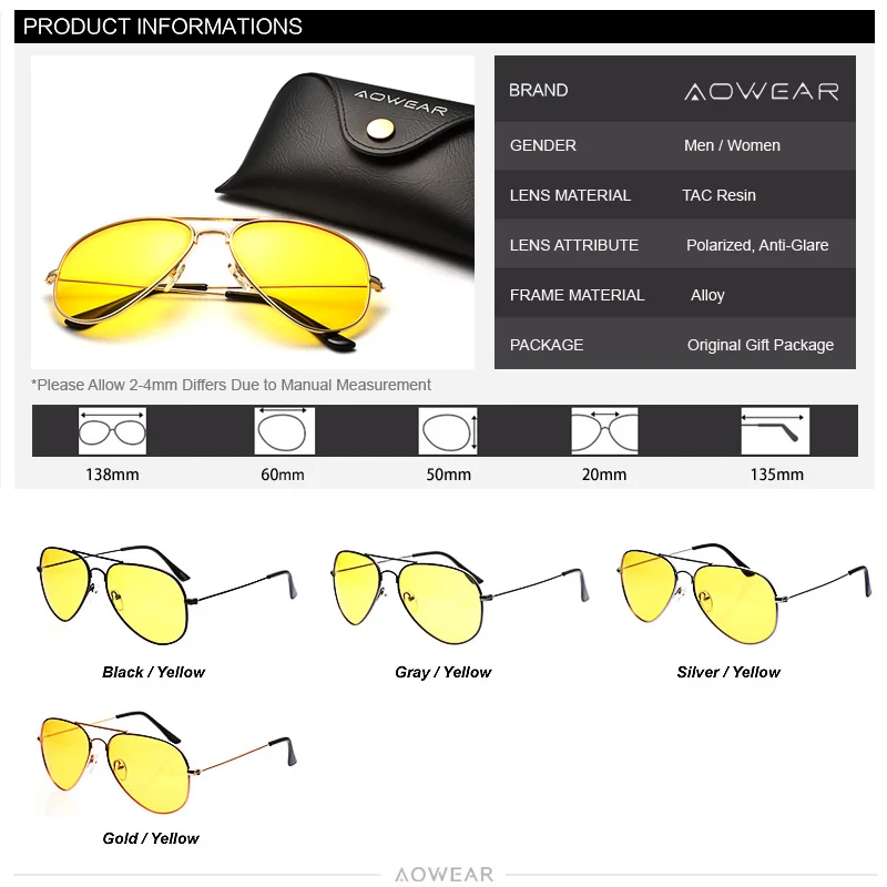 Αγορά Άνδρες S γυαλιά Aowear Brand 3025 Goggles Vision Night