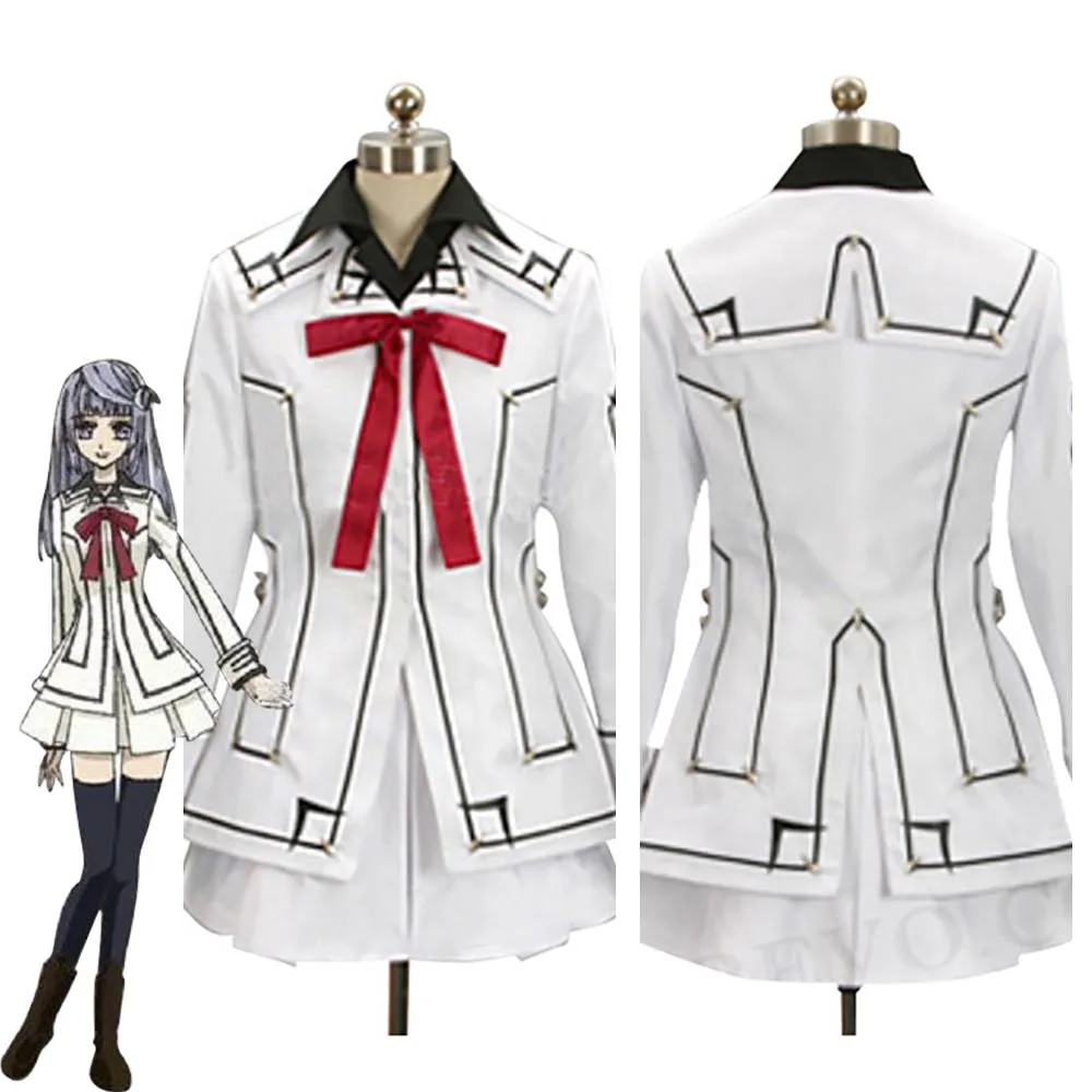 White Vampire Knight Day Class Kurosu Yuuki Cosplay Costumes Full Set ...