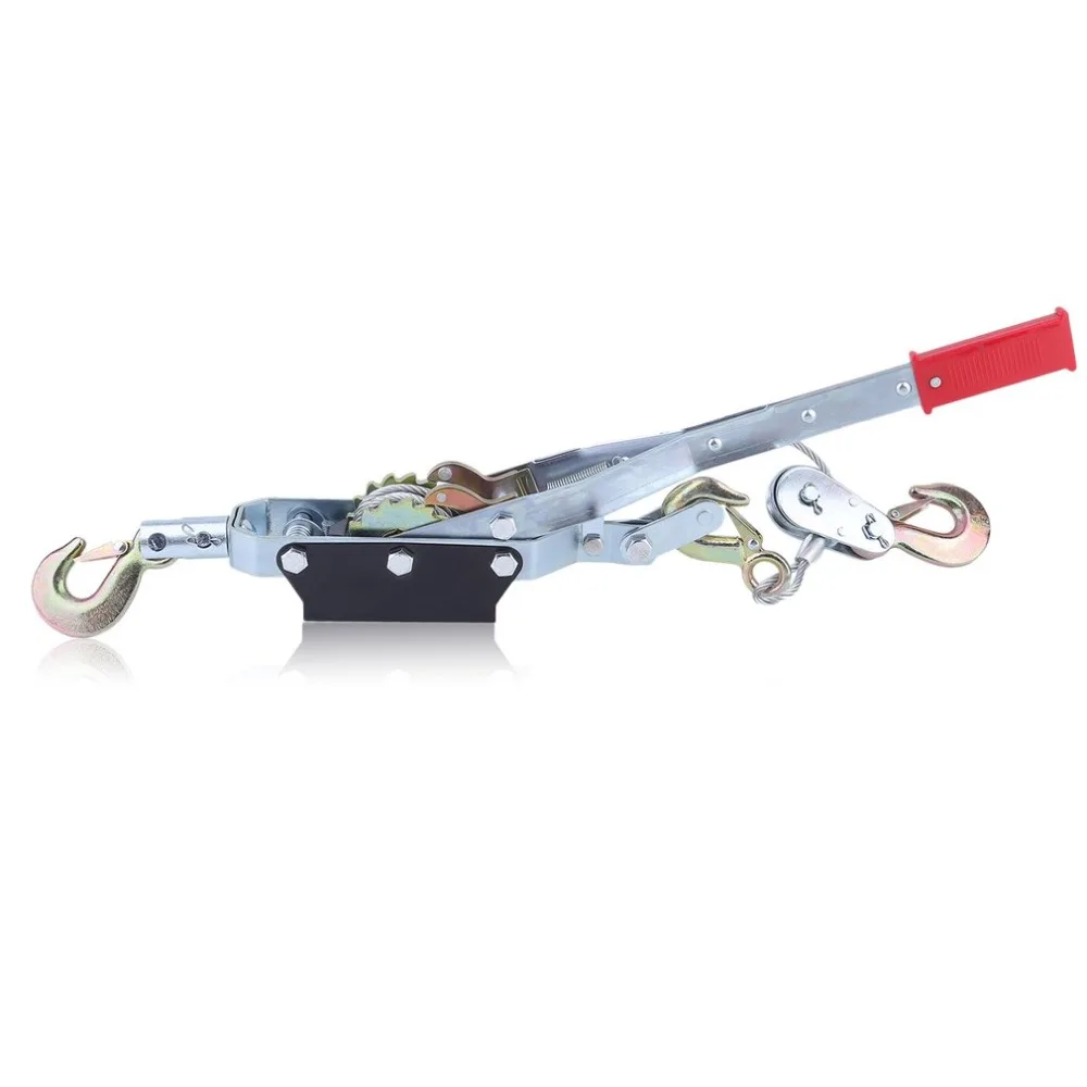 4 Ton 3 Hook Cable Puller Hand Winch Puller Crane Turf-Er For Caravan ...