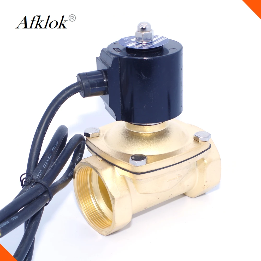 Shut Off Electromagnetic Electric Water Valves 12v Dn32 1-1/4" Normally ...