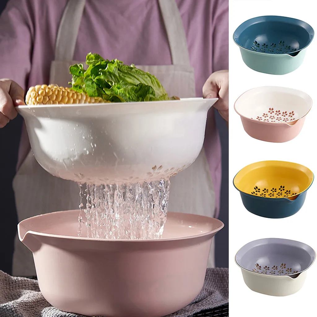 Multi function Washing Shelf Basket Drainage Storage Rack Vegetable ...