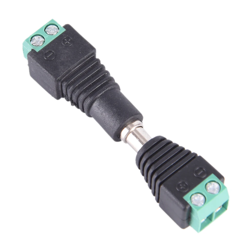 10pcs Dc Power Cable Female / Male Plug Cctv Camera 5.5mm X 2.1mm ...