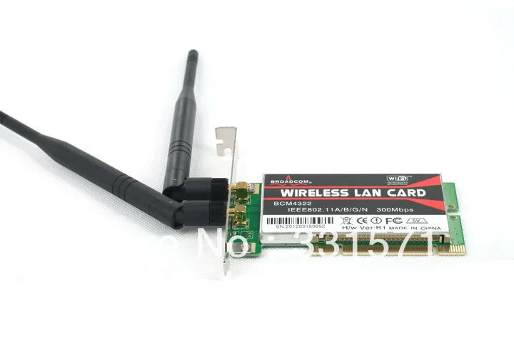 Brand New Broadcom BCM43222 4322 PCI 802.11a/b/g/n Wireless Wifi Card ...
