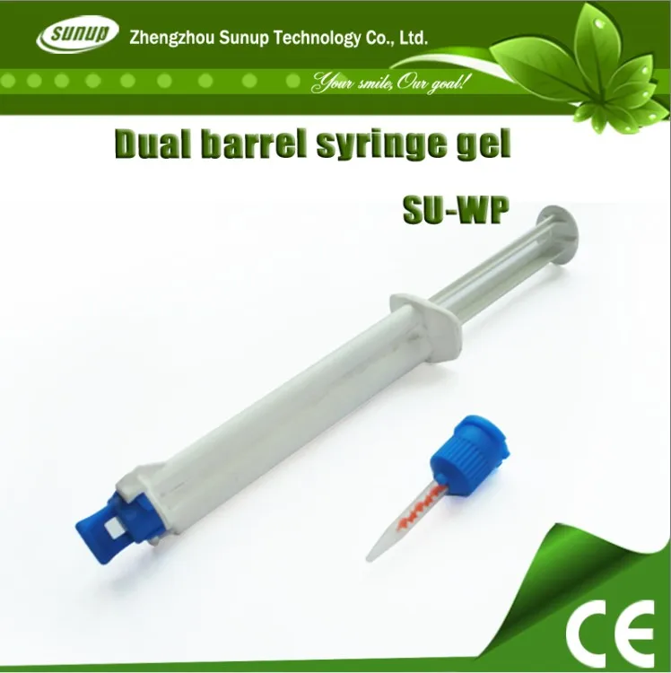 dual barrel syringe teeth whitening gel double syringe, Faster ...