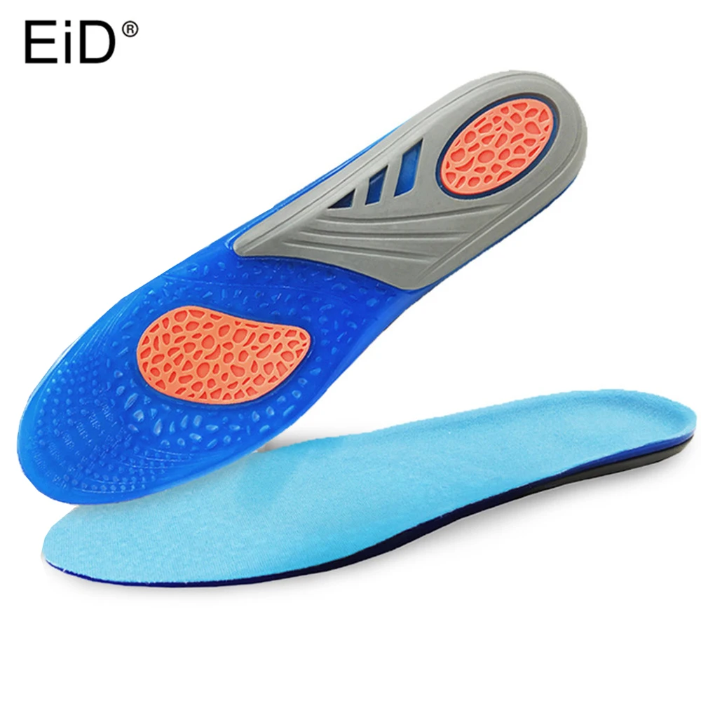 Buy Silicon Gel Insoles Foot Care For Plantar Fasciitis Heel Spur Running Sport