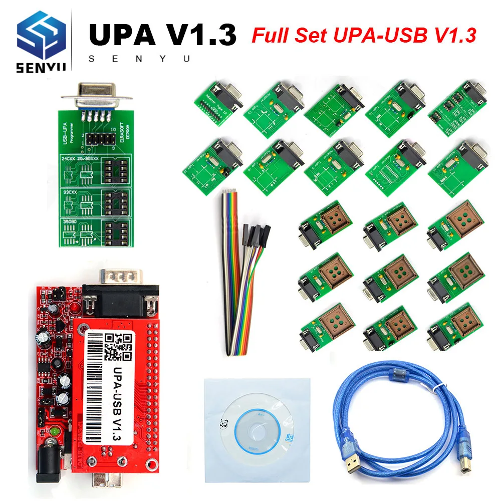Upa Usb V1 3 V2014 Full Set Adapter Ecu Chip Tuning Programmer Obd Obd2