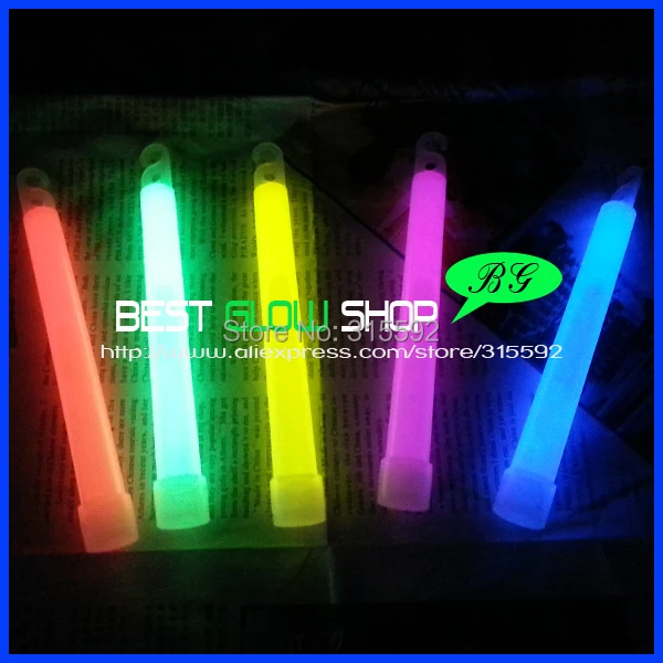 Free Shipping High Quality 500pcs/lot 5 colors mixed 6 inches glow ...