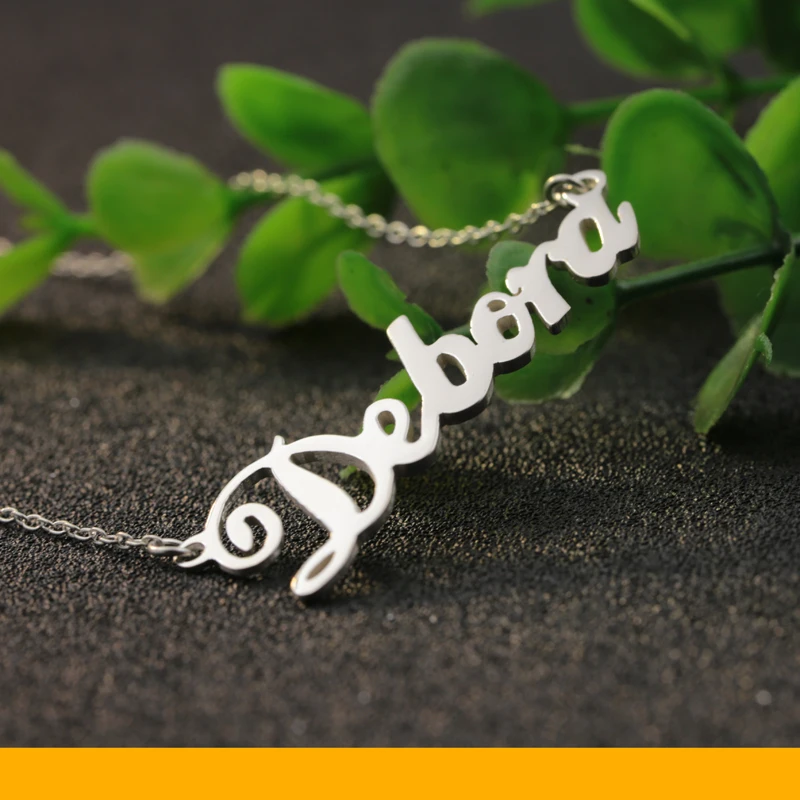 Bridesmaid-Name-Jewelry-Wholesale-Solitaire-Pendant-Women-Necklace ...