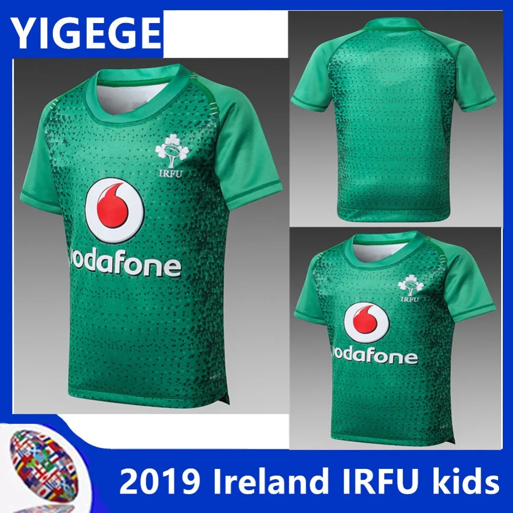 YIGEGE Ireland IRFU kids JERSEY 2019 Ireland IRFU kids jersey home ...
