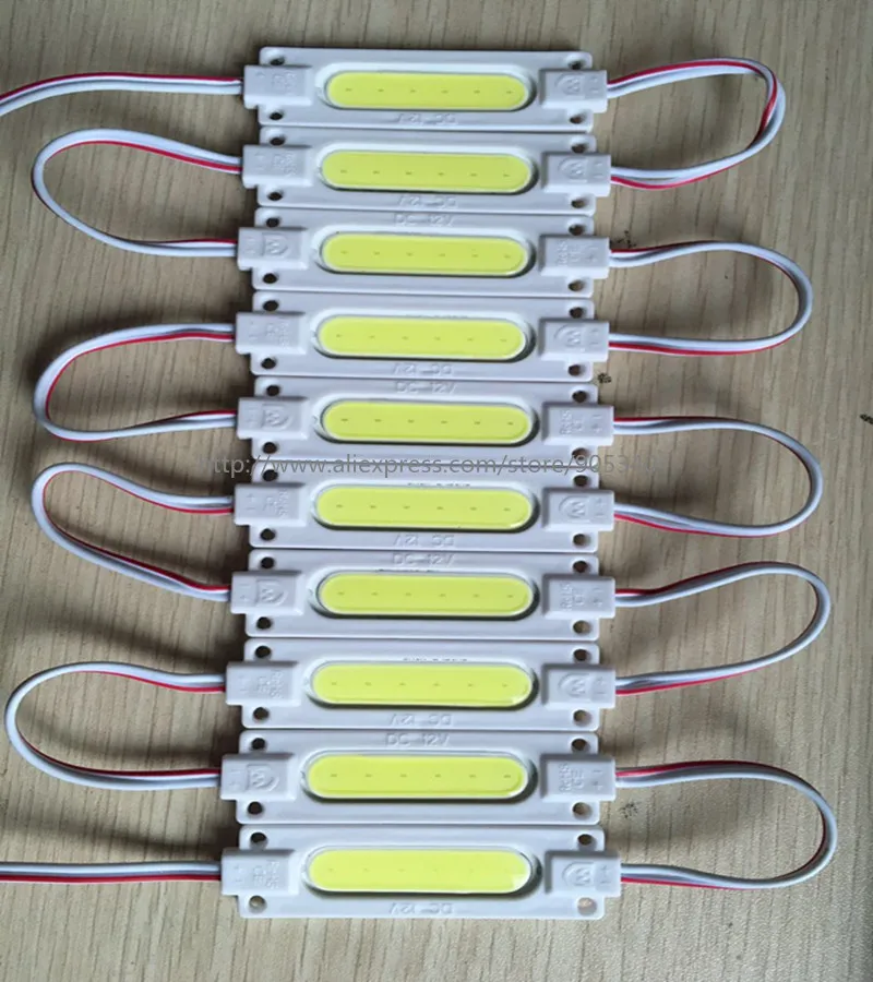 20pcs/lot COB injection led module waterproof DC12V 2w cob led modul ...