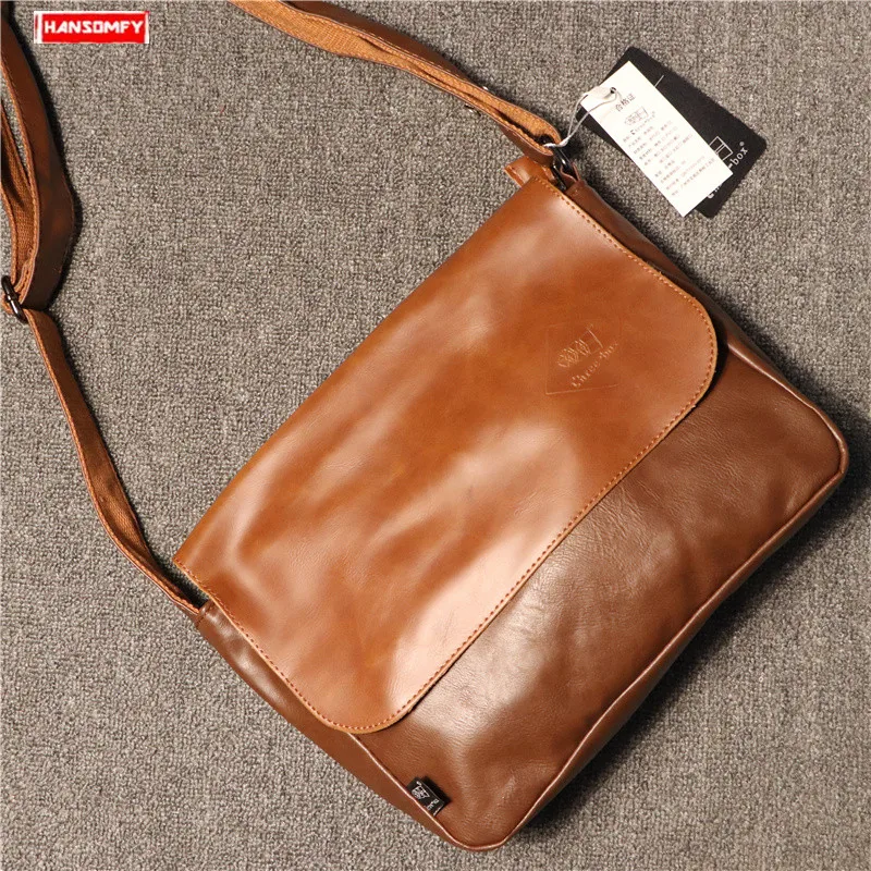 2022-New-Men-s-Simple-Shoulder-Diagonal-Bag-Male-Retro-Cross-Section ...
