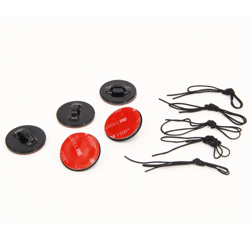 5 Pcs For Gopro Surf Adhesive Safety Buckle Tether Base And Leashes ...