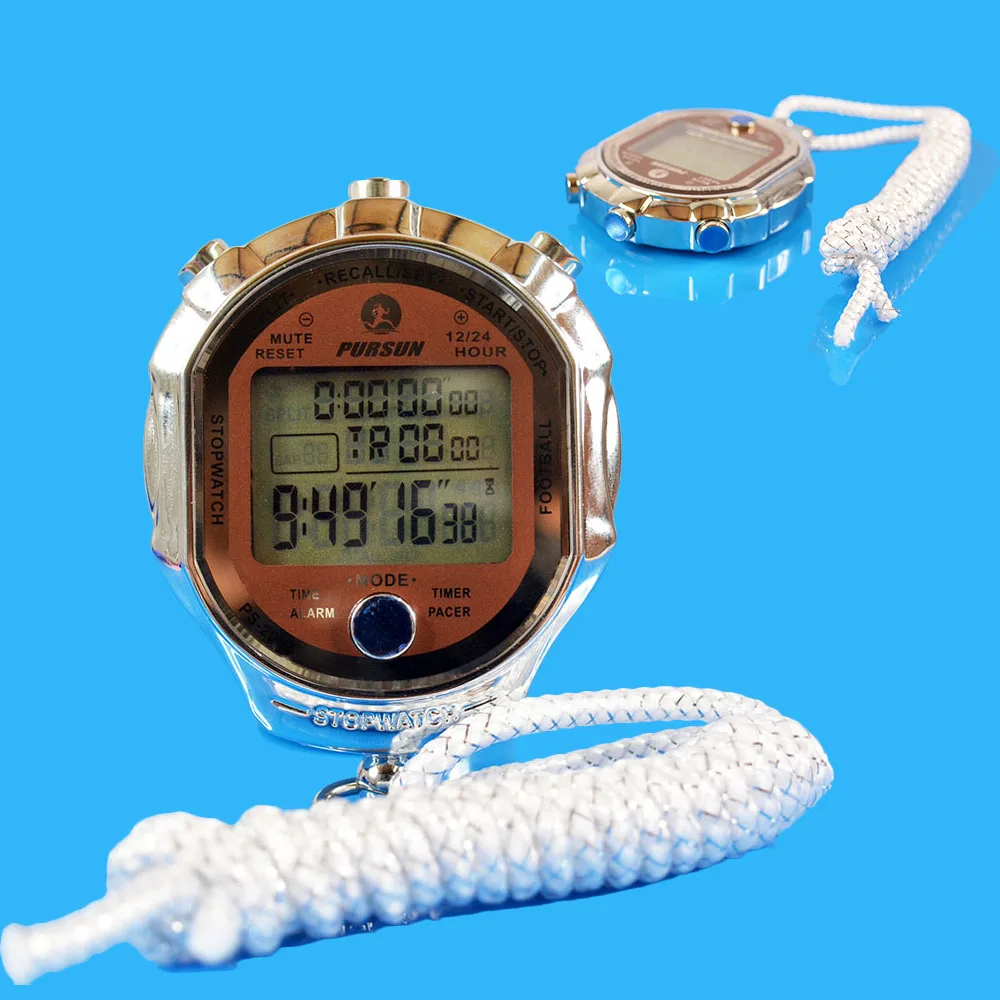 1 1000 Second Athletics Stopwatch Football Digital Quartz Countup Timer