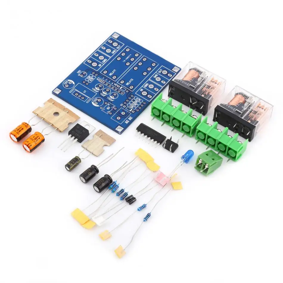AC 12-24V Dual Relay Voltage Regulator Speaker Protection Board Module ...