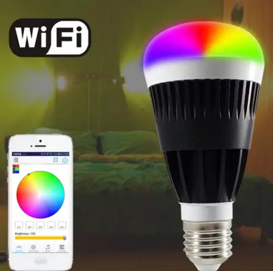 10W Wifi Bulb RGBW Smart Led Lamp Light Color Brightness Adjustable For ...