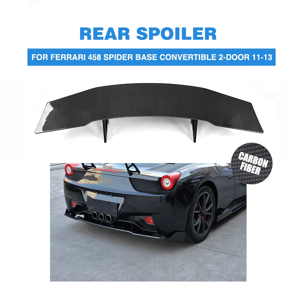 Carbon Fiber Rear Trunk High Spoiler Wing Boot Lip For Ferrari 458 ...