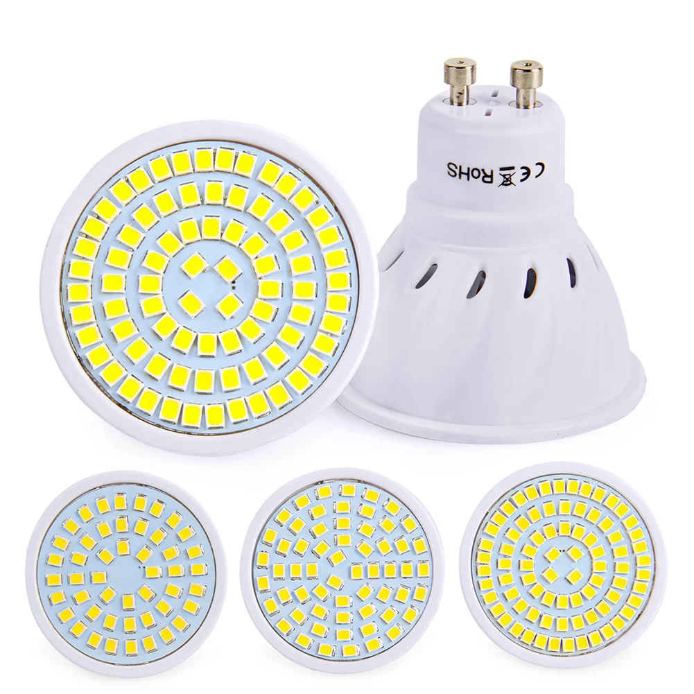 E27 LED Bulb GU10 LED Lamp 220V SMD 2835 MR16 Spotlight 48 60 80LEDs ...