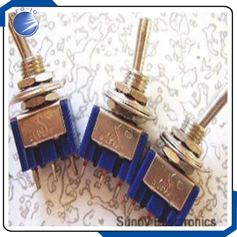 Free Shipping 100 X Mini Toggle Switch On Off On 6 AMP 125V 3 AMP 250V ...