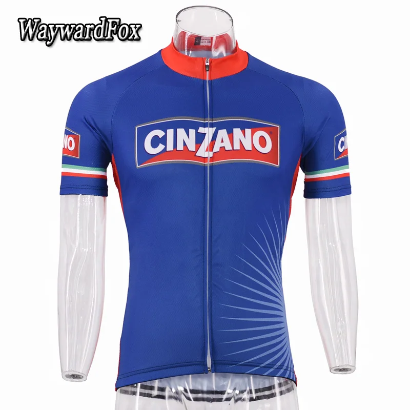 2019 biker jersey blue Men's short sleeve cycling jerseys retro cycling ...