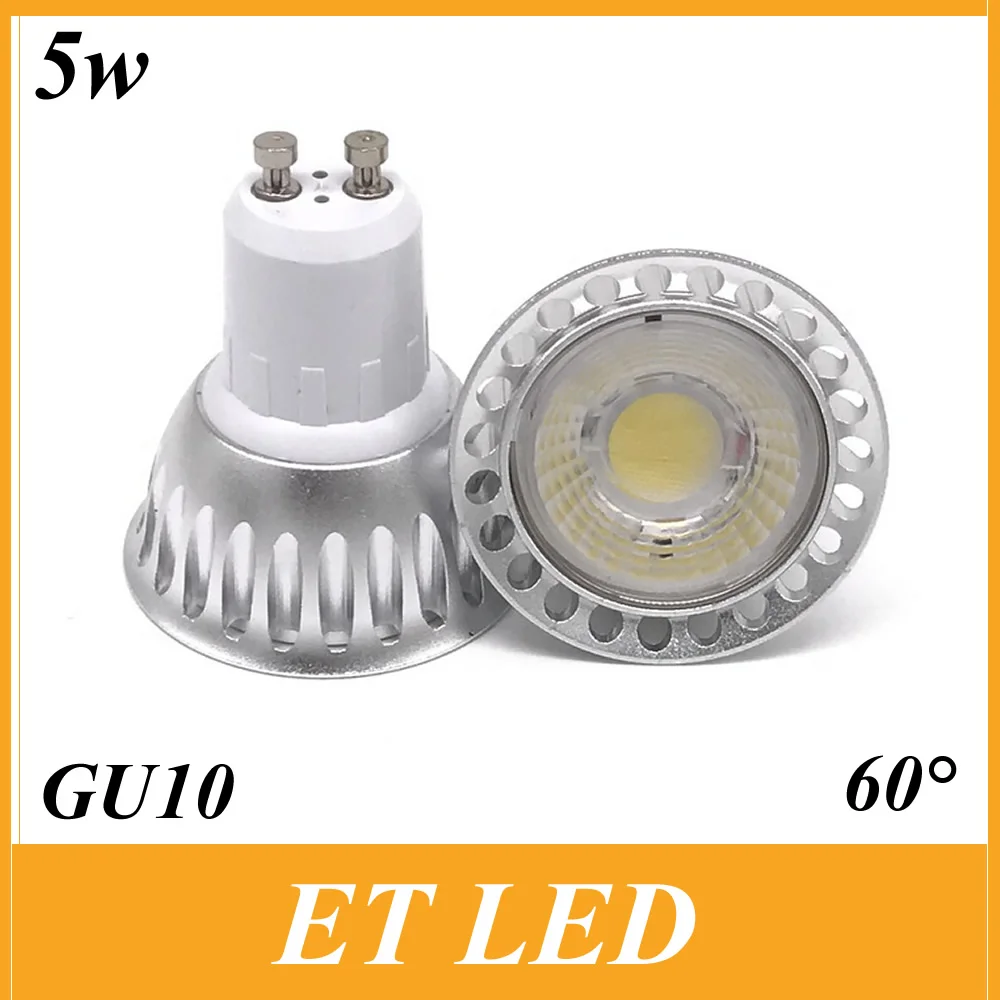 High power Epistar Led bulbs 5w cob Dimmable GU10 MR16 Dimmable Led ...