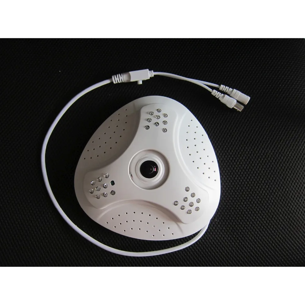 Fish eye CCTV AHD/TVI/CVI/ CVBS camera with IR night vision security HD ...