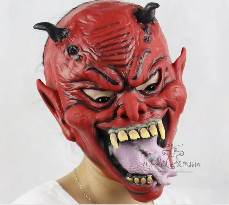 2017-Good-Quality-Halloween-Party-Latex-devil-horn-Mask-Cosplay-full ...