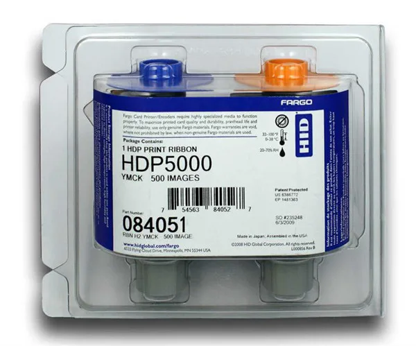 Fargo HDP5000 card printer ribbon 084051 YMCK Color Ribbon-in Printer ...