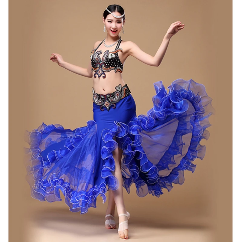 New 2017 Performance Egyptian Belly Dancing Oriental Dance Costumes Set