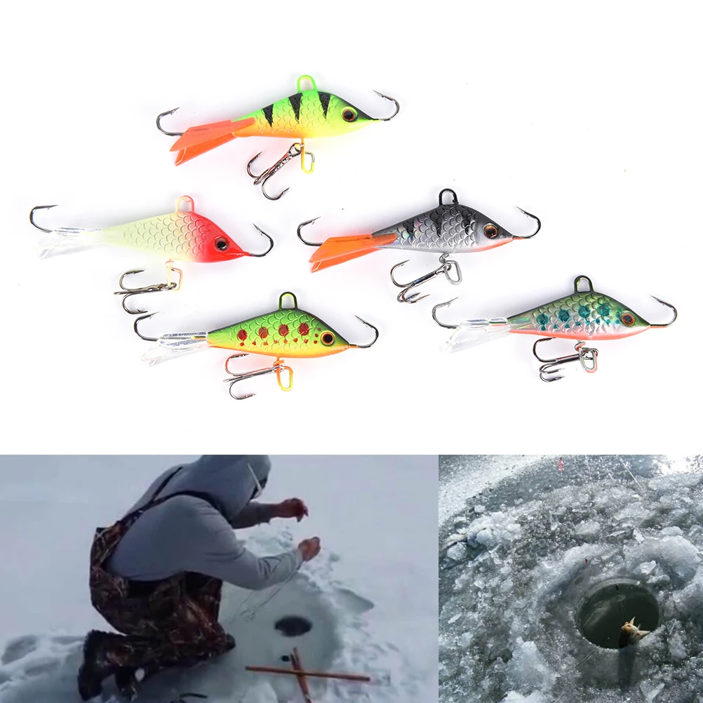 5cm 7.4g 1PCS Winter Ice Fishing Lure Vertical Jigging Lead Fish Bait ...