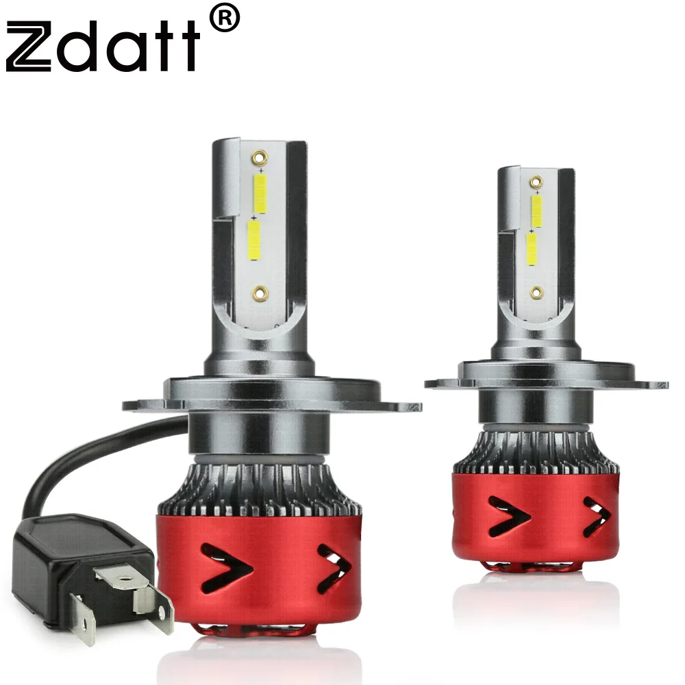 Zdatt 2 шт. H7 светодиодный Headllights H4 светодиодный лампы H1 H11 ...
