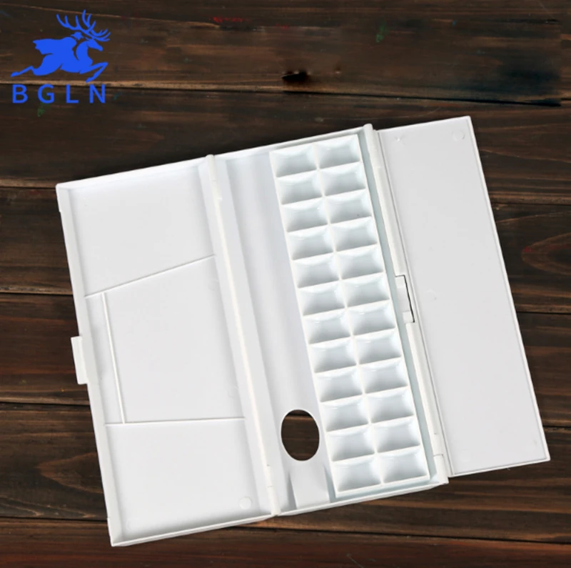 Moisturizing Watercolor Paint Palette 24 Grid Professional Art Plastic ...