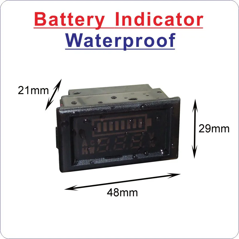 12 V Lead-Acid Lithium Battery Indicator LED Water-Resistant LED ...