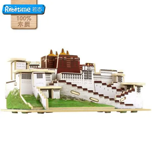 3D wooden stereo puzzle Potala Palace|puzzle 3d wood|puzzle wood ...