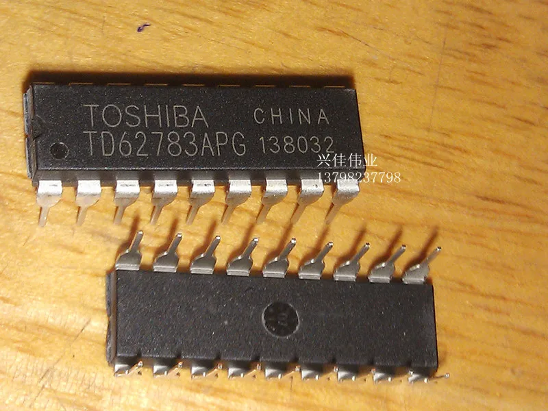50PCS 8 way high voltage source drive TD62783APG DIP 18 LED indicator ...