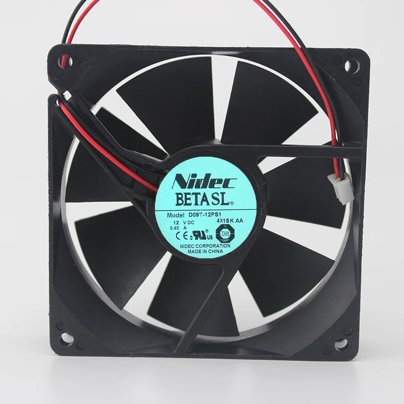 Genuine 9CM 9025 12V 0.40A D09T-12PS1 large air volume fan - Onestopfan.com