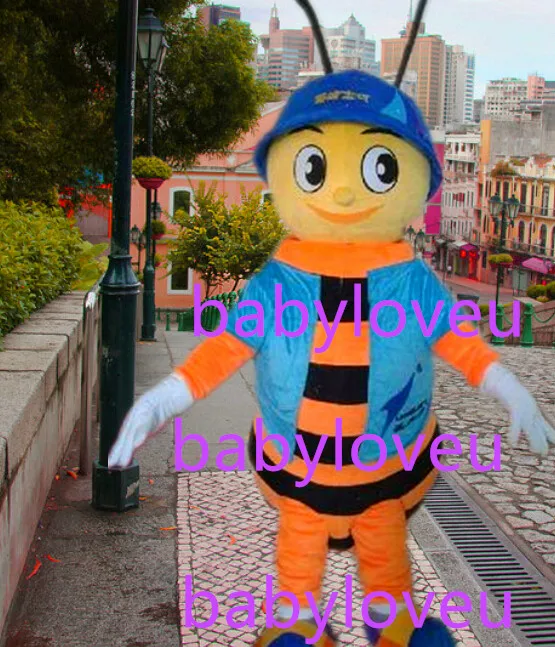 New bee baby mascot costume bees mascot fursuit complete costume business custom Character ...