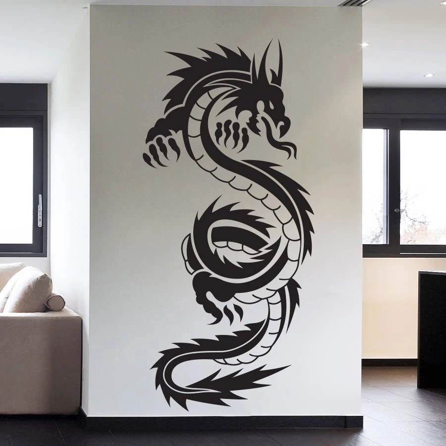 Tribal Chinese Dragon Design