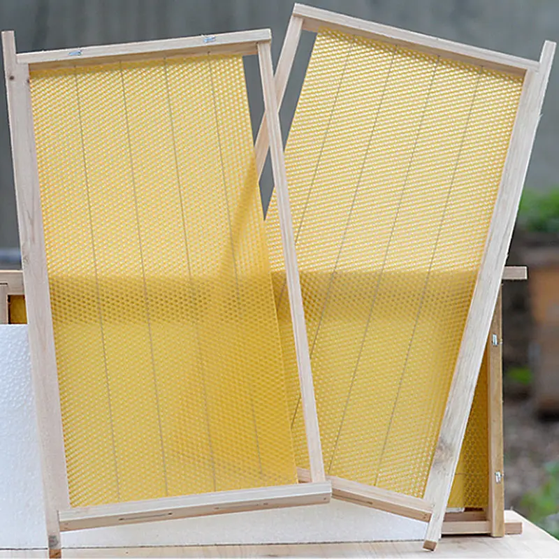 5PCS Wooden Beehive Honey Flow Hive for Honey Bee Hive Honeycomb ...