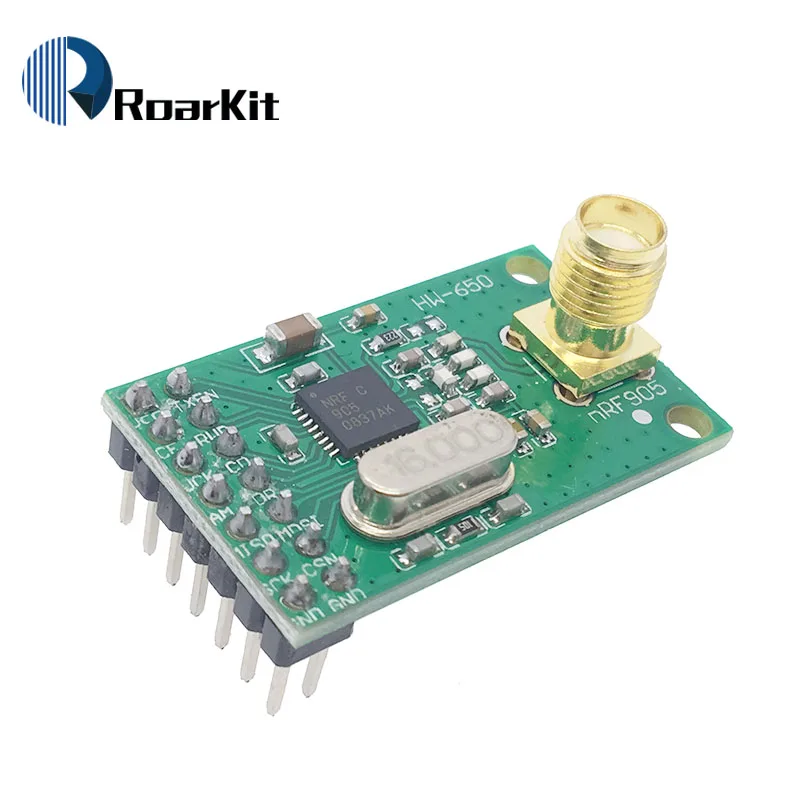 NRF905 무선 트랜시버 모듈 무선 송신기 수신기 보드 NF905SE 안테나 FSK GMSK 저전력 433 868 915 ...
