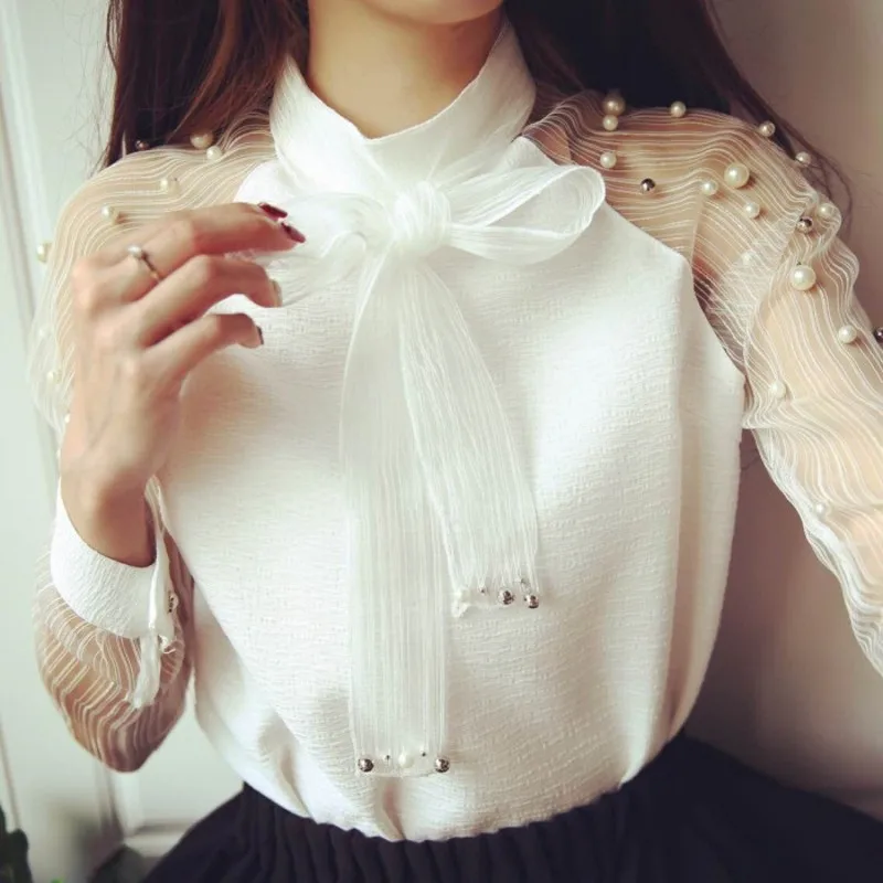 Blusa Otoño 2017 Hitz versión coreana de la elegante perla ...
