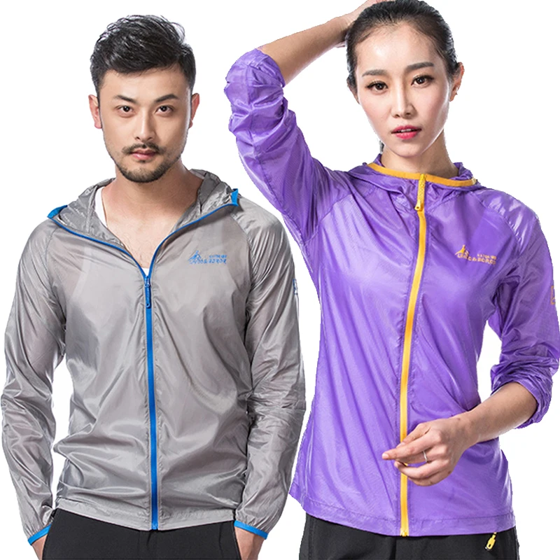 Men Women UV protection summer jackets Sun protective Quick drying skin ...