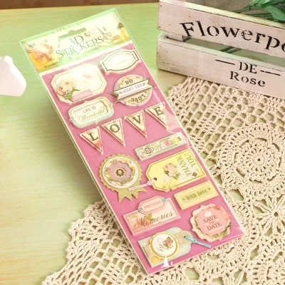 Aliexpress.com : Buy vintage paper stickers layered 3D stickers,idea ...