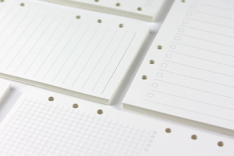 Feuillet mobile,Pages de remplissage pour carnet à feuilles larges,45 ...