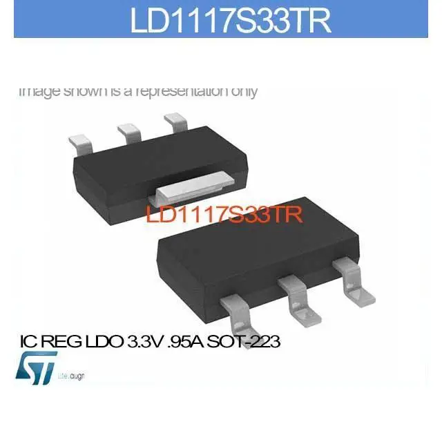 LD1117S33TR IC REG LDO 3.3 볼트. 95A SOT 223 LD1117S33 1117S3 LD1117S 1117S33 LD1117 1117S33T|반도체 ...