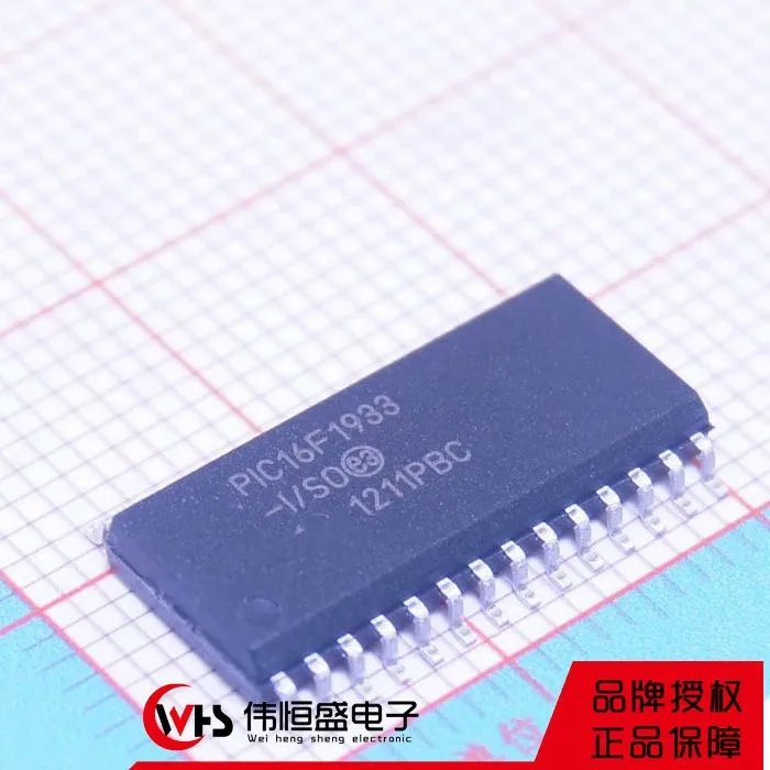 Módulo PIC16F1933 I/SO PIC16F1933 G8QE 1A ADC0804 ADC0804LCN 2SA1492 ...