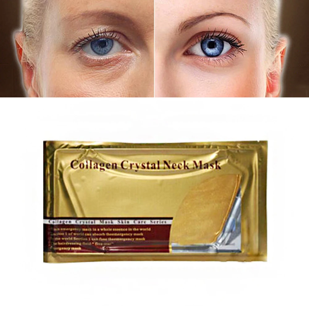 5Pcs Bio Collagen Neck Mask Whitening Crystal Collagen Gold Anti Aging ... 5Pcs Bio Collagen Neck Mask Whitening Crystal Collagen Gold Anti Aging ...